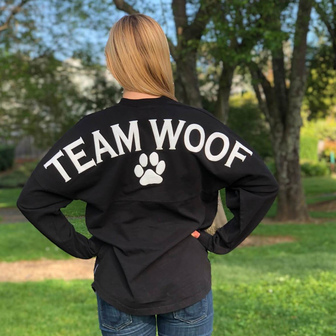 Team Woof Spirit Jersey® - Black or Coral